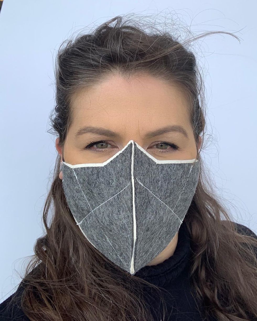 Adelle Stoll's Wool Felt Face Masks - 7x7 Bay Area