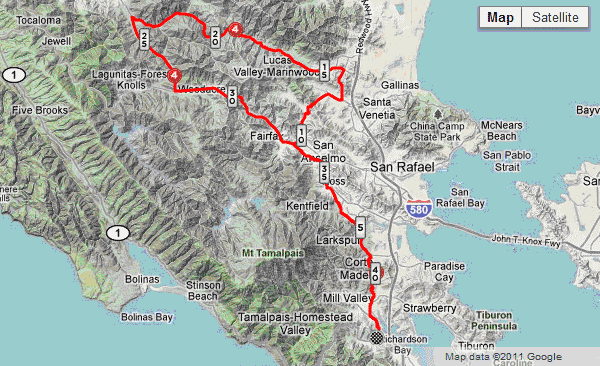 The Ultimate Sunday Bike Ride: Lucas Valley Loop - 7x7 Bay Area