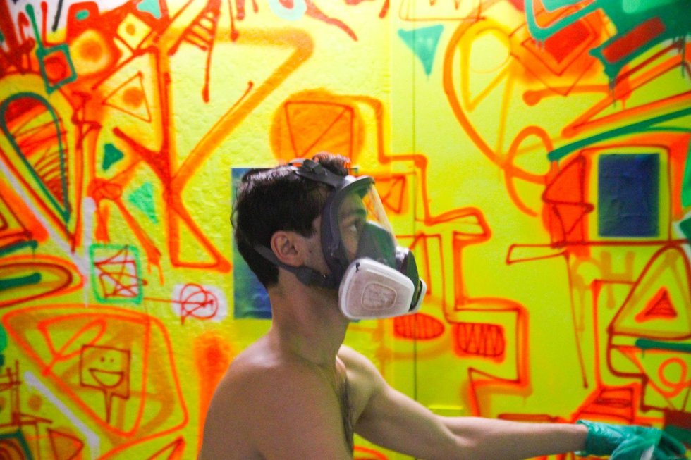 Artist Jonathan Matas Takes Over the Stairwell at Hotel Zetta - 7x7 Bay ...